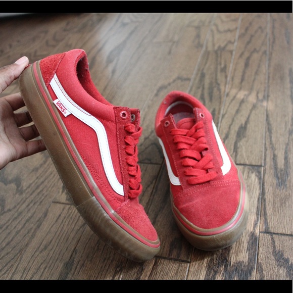 Vans | Shoes | Vans Old Skool Gum Sole Red | Poshmark